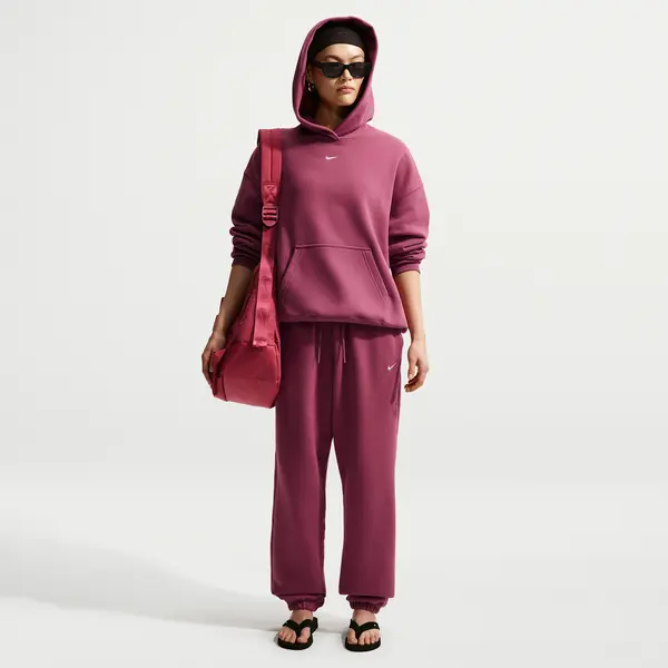 Nike Studio Fleece Weight High-rise Oversized Cuffed Pants