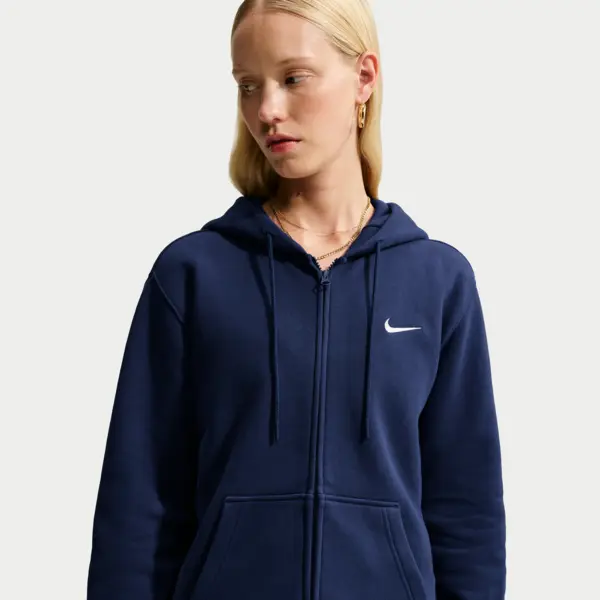 Nike Studio Fleece Medium Weight Full-zip Hoodie - Blue