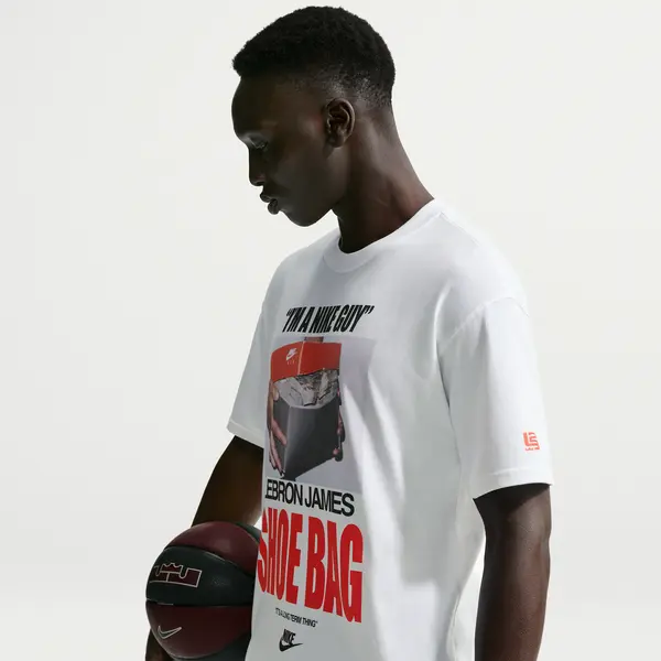 Nike Lebron "shoes Bag" Basketball T-shirt - White