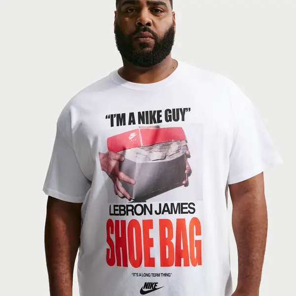 Nike Lebron "shoes Bag" Basketball T-shirt - White