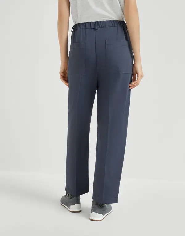 Brunello Cucinelli Tailored Pleated Jersey Trousers
