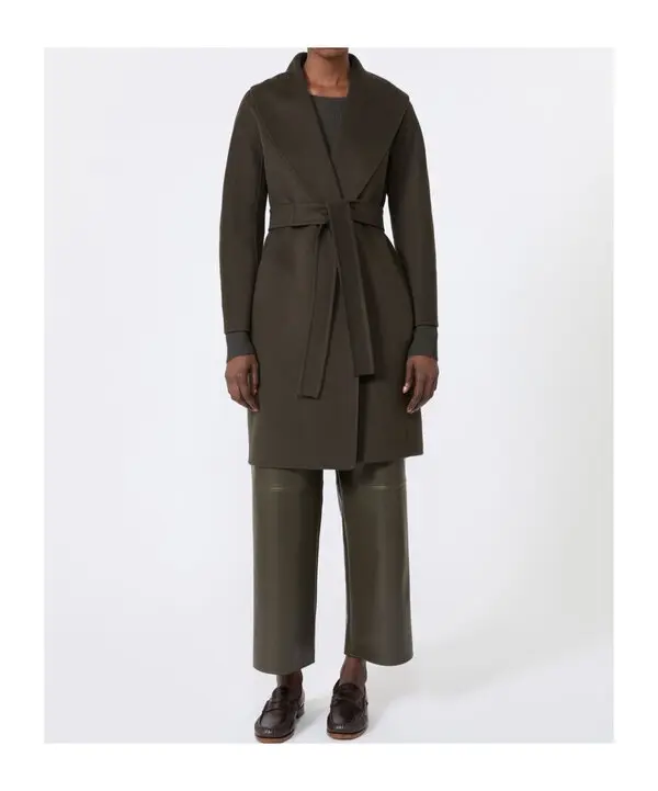Max Mara Double-faced Wool Robe Coat