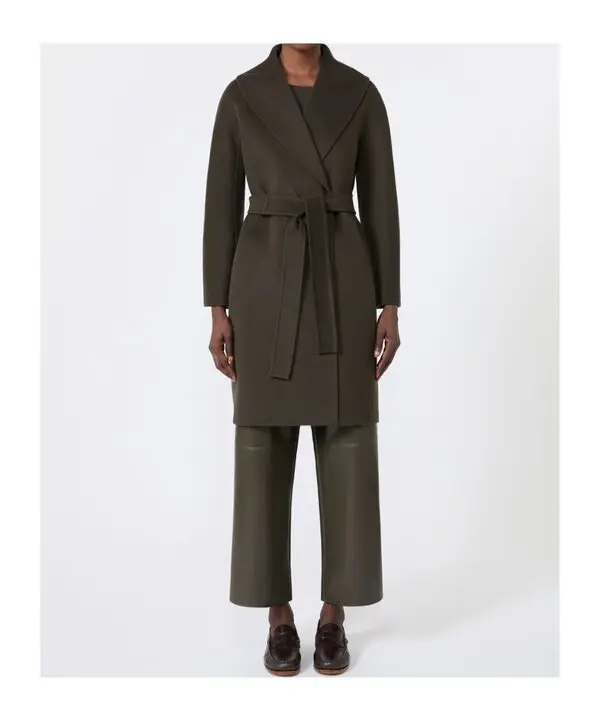 Max Mara Double-faced Wool Robe Coat