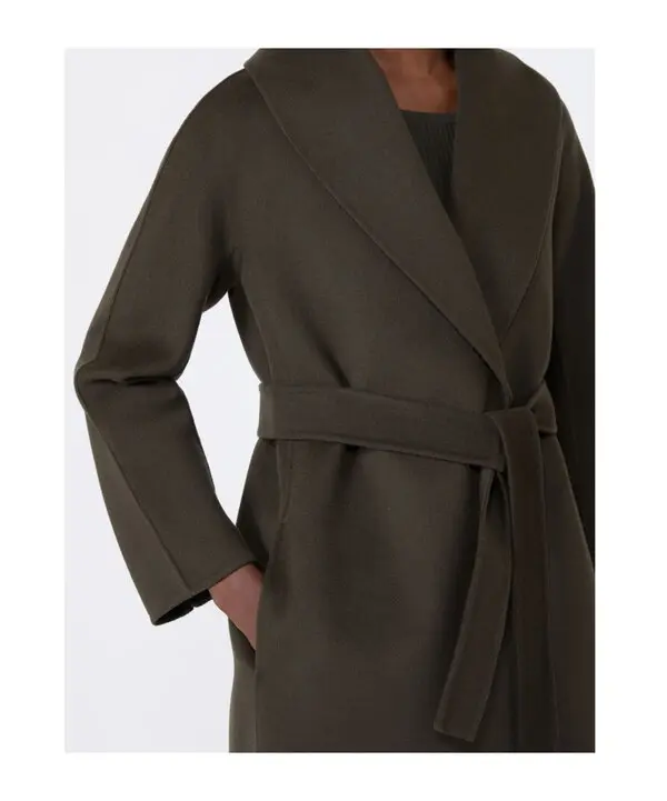 Max Mara Double-faced Wool Robe Coat