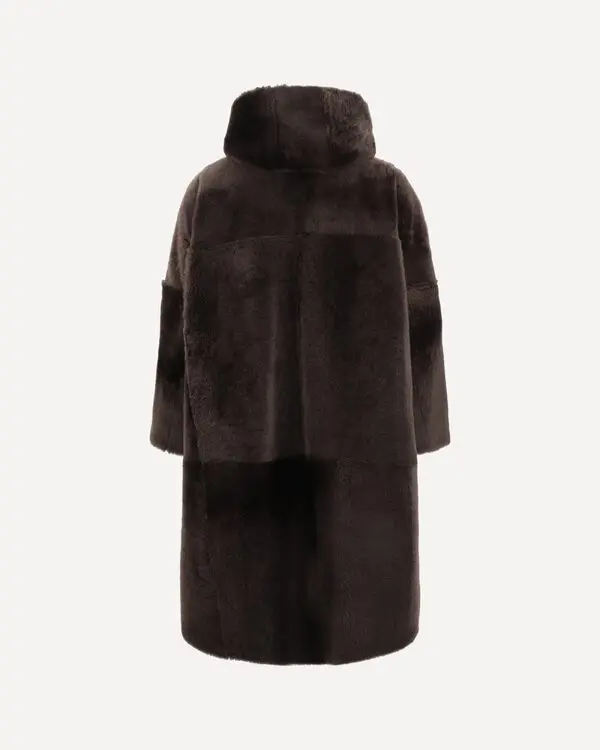 Brunello Cucinelli High Collared Hooded Coat