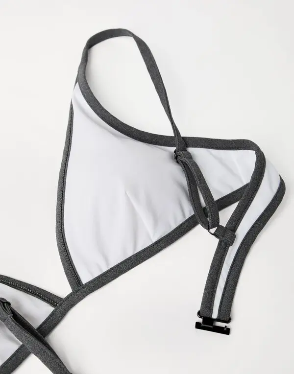 Brunello Cucinelli Monili Chain-embellished Bikini Top
