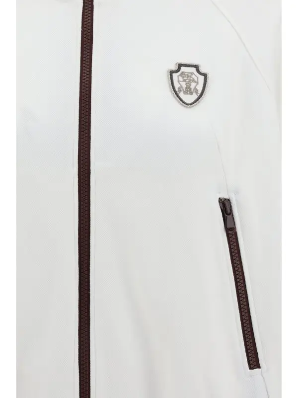 Brunello Cucinelli Full Zip Hoodie With Logo Detail