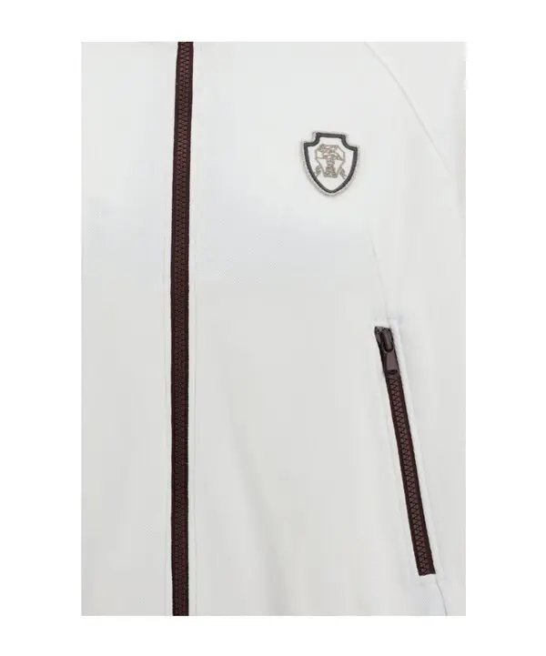 Brunello Cucinelli Full Zip Hoodie With Logo Detail