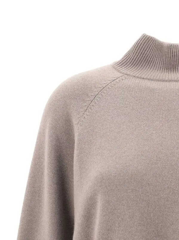 Brunello Cucinelli High-neck Cropped Sweater