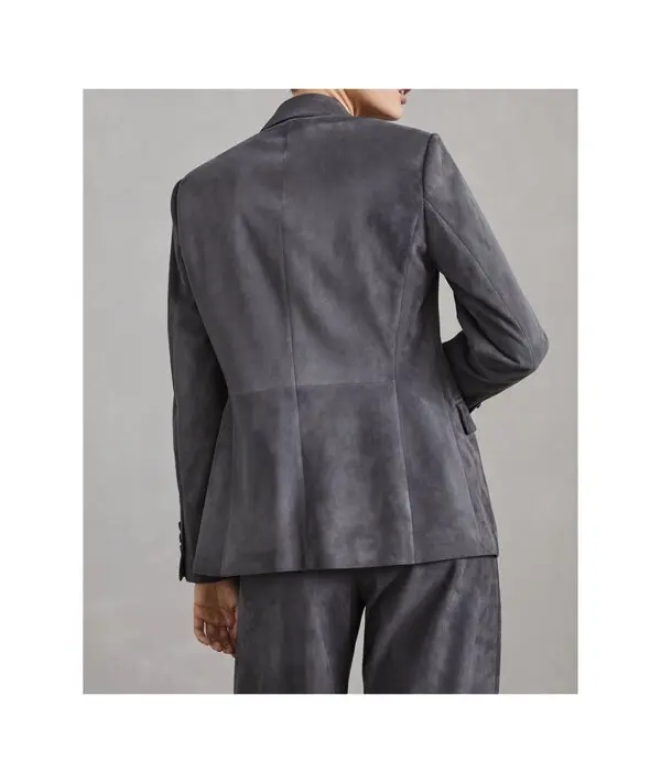 Brunello Cucinelli Single-breasted Suede Blazer