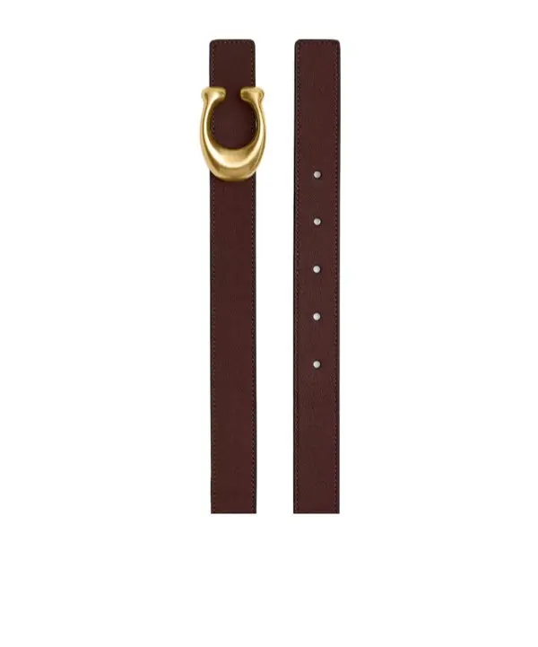 COACH Sculpted C Buckle Reversible Belt, 25 Mm