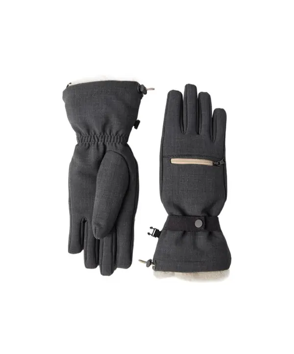 Brunello Cucinelli Tropical Luxury Wool Gloves - Grey