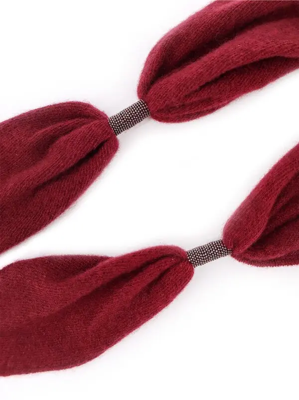 Brunello Cucinelli Monili Detail Cashmere Scarf