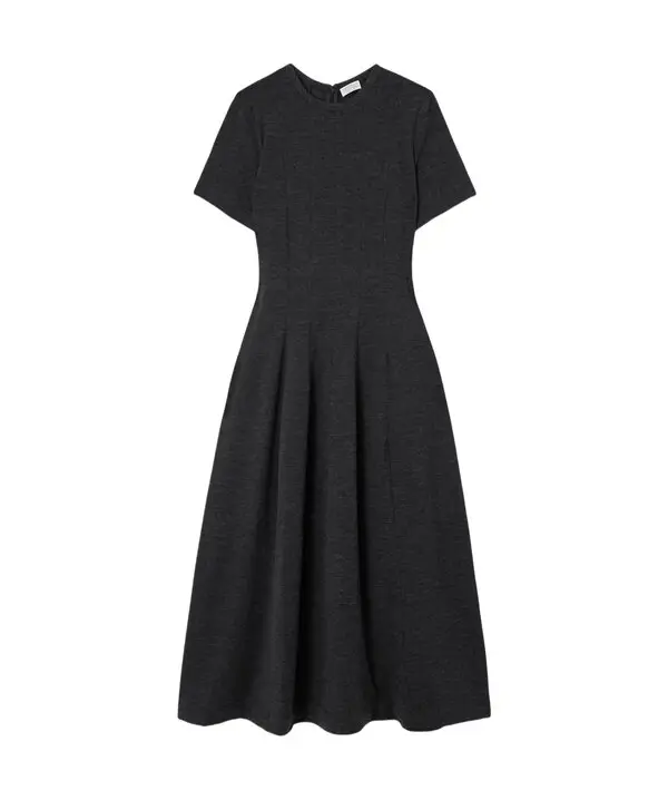 Brunello Cucinelli Short-sleeve Jersey Midi Dress