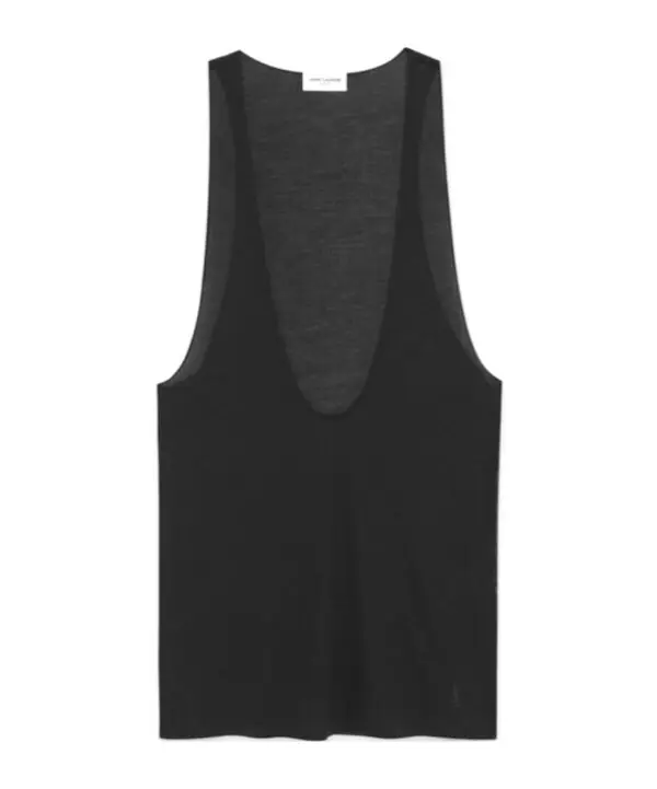 Saint Laurent Cassandre Sleeveless Tank Top