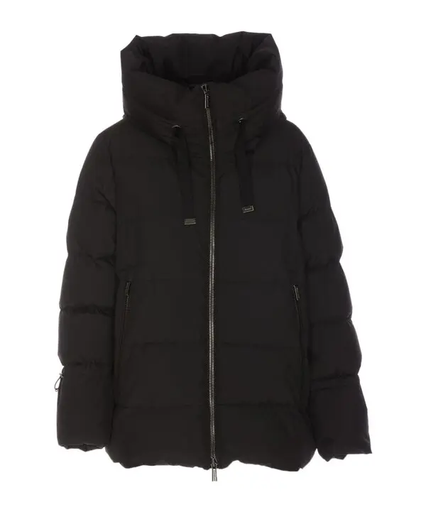 MOORER Gadia-stp Hooded Drawstring Padded Jacket