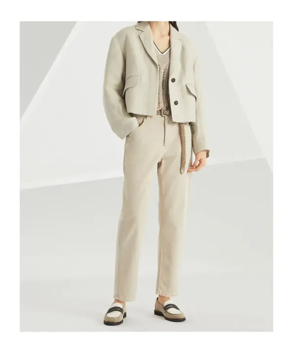 Brunello Cucinelli Logo-patch Jeans