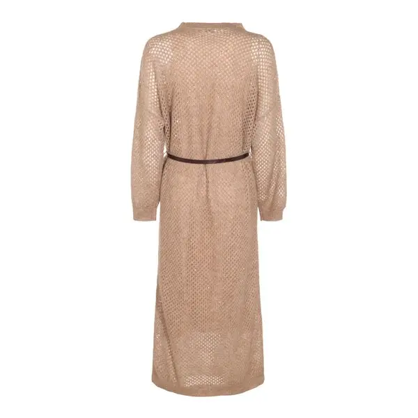 Brunello Cucinelli Belted Midi Dress