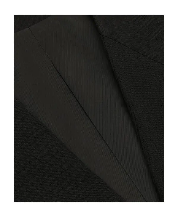 Celine Boxy Jacket In Striped Wool