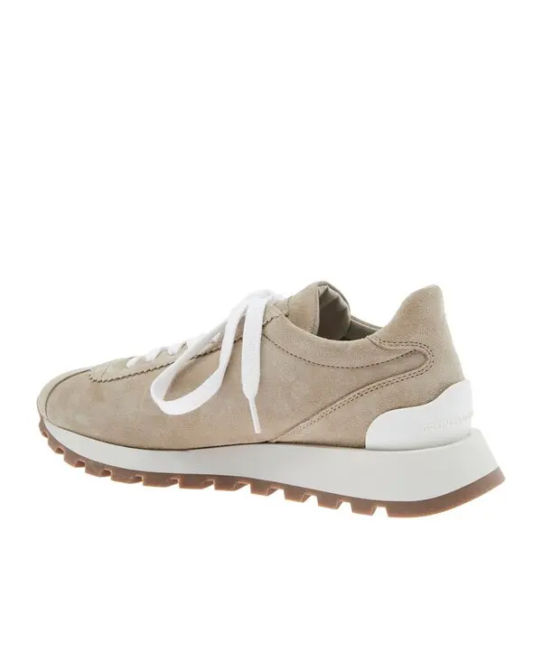 Brunello Cucinelli Round-toe Lace-up Trainers