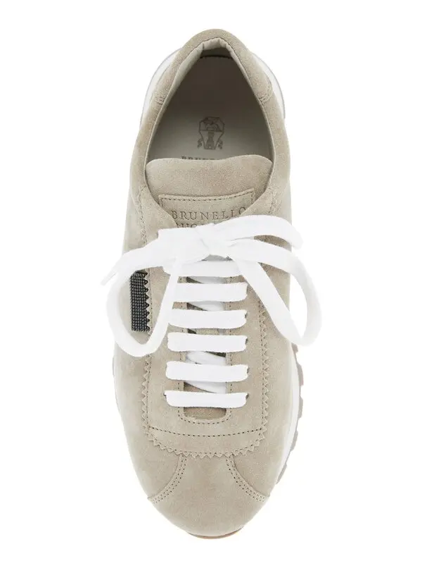 Brunello Cucinelli Round-toe Lace-up Trainers