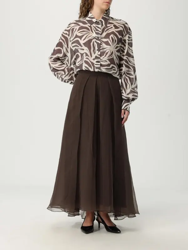 Brunello Cucinelli Printed Long-sleeve Shirt - To
