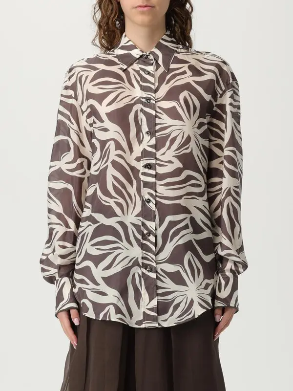 Brunello Cucinelli Printed Long-sleeve Shirt - To