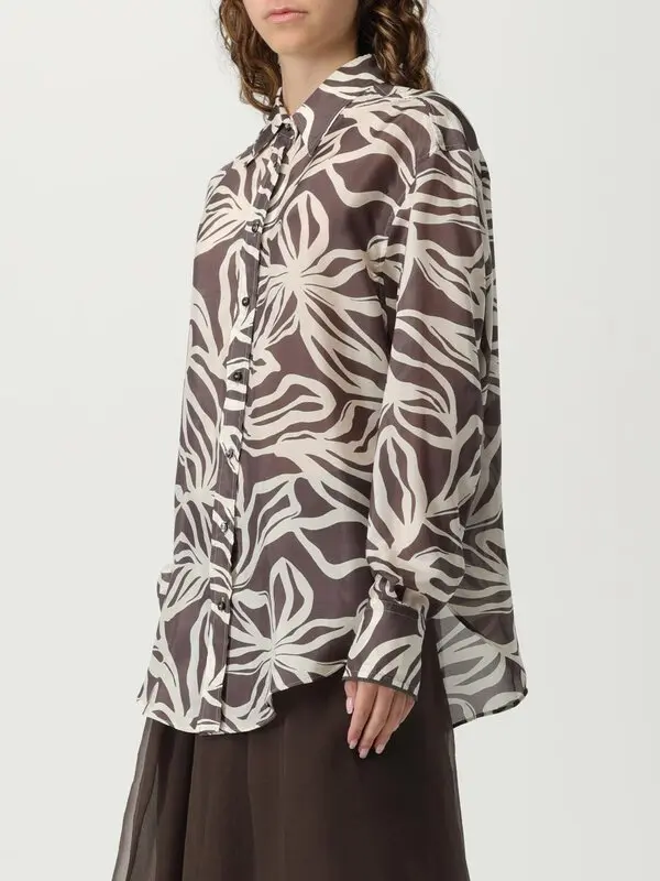 Brunello Cucinelli Printed Long-sleeve Shirt - To