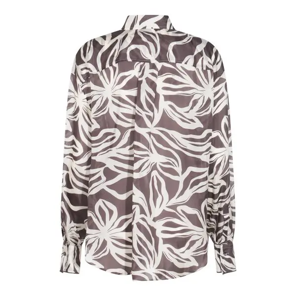Brunello Cucinelli Printed Long-sleeve Shirt