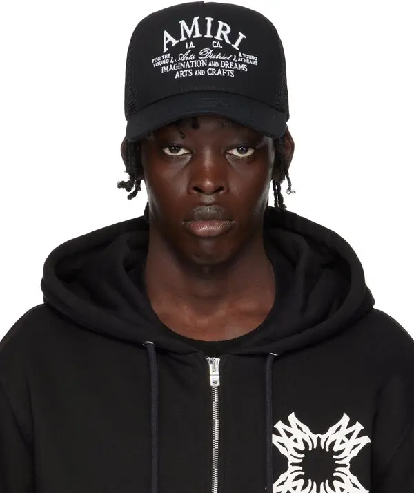 Amiri Arts District Trucker Cap - Black