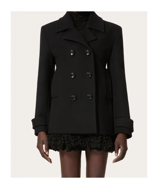 Valentino Garavani Double-breasted Long-sleeved Coat
