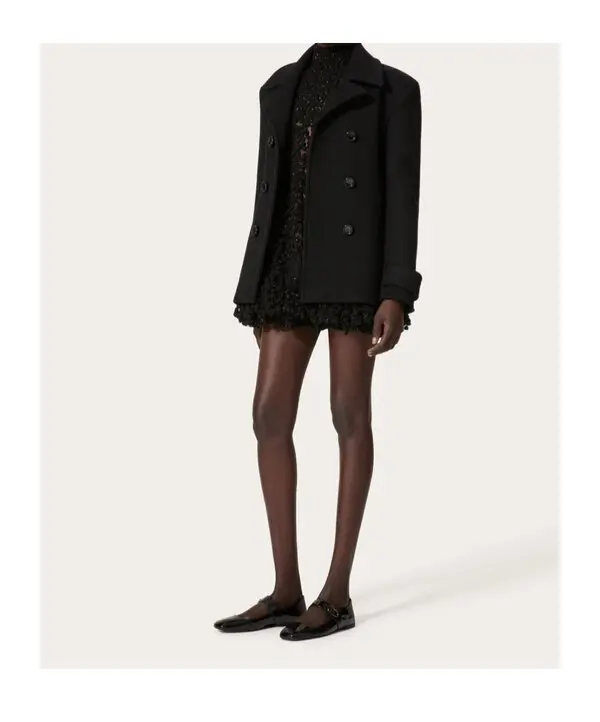 Valentino Garavani Double-breasted Long-sleeved Coat