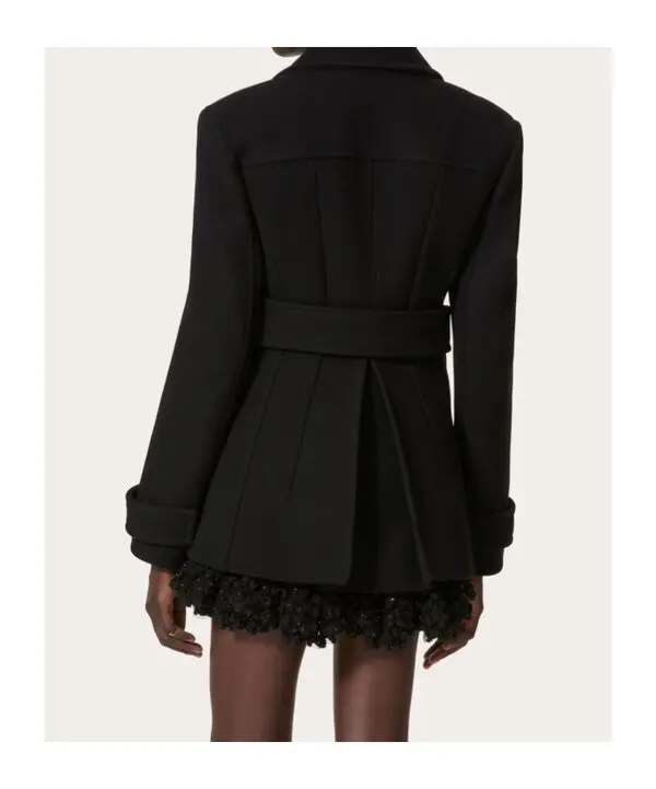 Valentino Garavani Double-breasted Long-sleeved Coat
