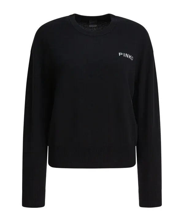 Pinko Martinica Logo Intarsia Jumper