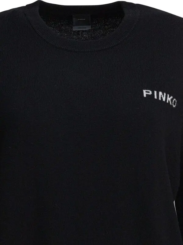 Pinko Martinica Logo Intarsia Jumper