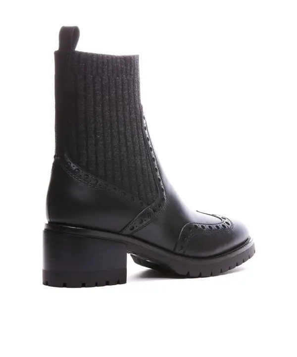 Santoni Sock-style Slip-on Ankle Boots