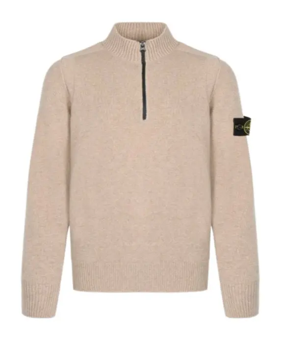 Stone Island Long-sleeve Half-zip Pullover - Nude