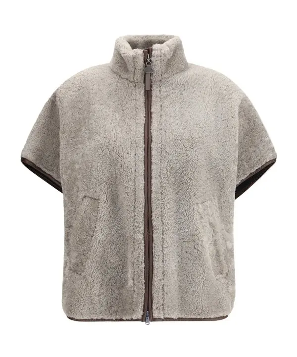 Brunello Cucinelli Zipped High Neck Jacket