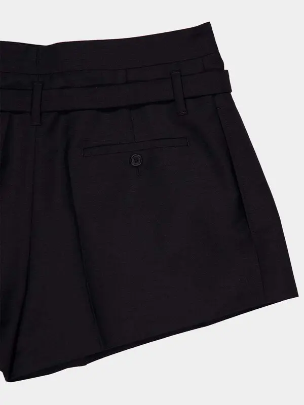 Prada Belted Blend Shorts