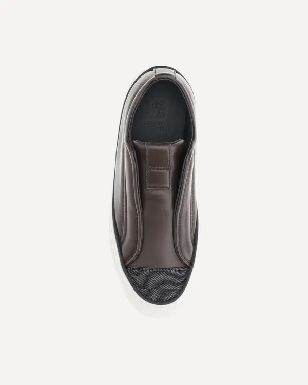 Brunello Cucinelli Embellished Slip-on Sneakers