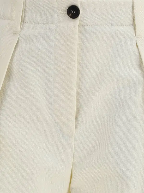 Brunello Cucinelli Pleated Cropped Trousers