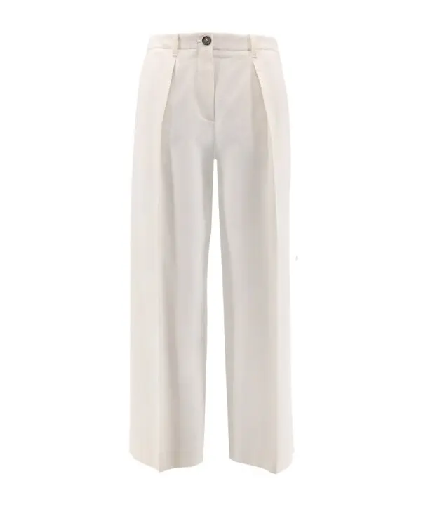 Brunello Cucinelli Pleated Cropped Trousers