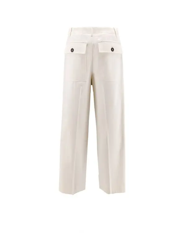 Brunello Cucinelli Pleated Cropped Trousers