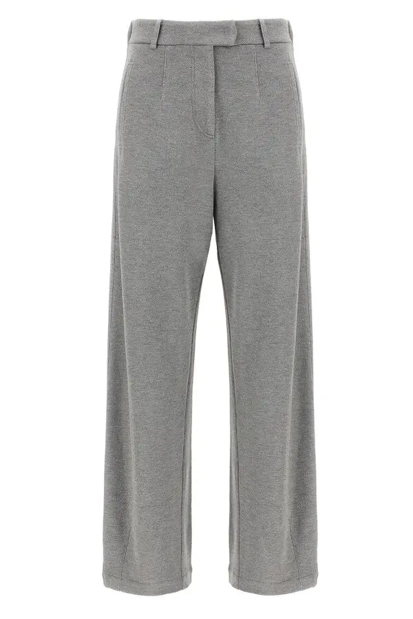 Brunello Cucinelli High-waisted Straight Leg Trousers