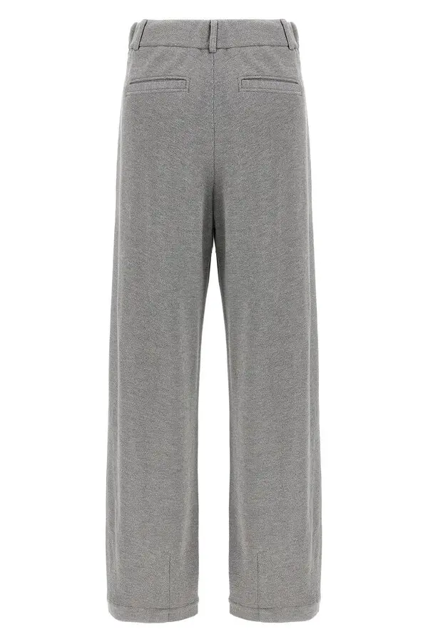 Brunello Cucinelli High-waisted Straight Leg Trousers