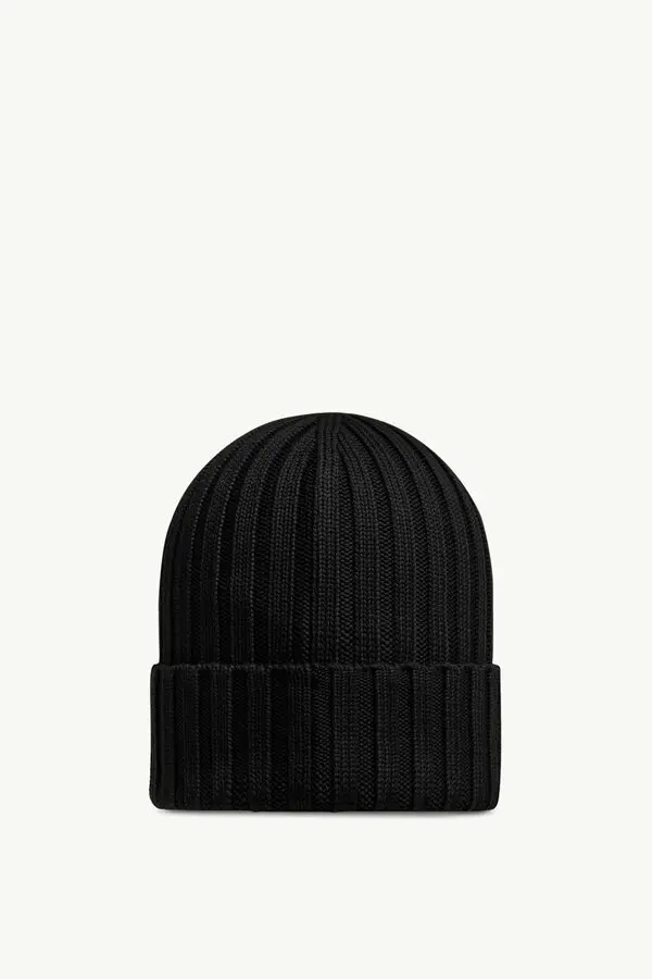Moncler Logo Wool Beanie