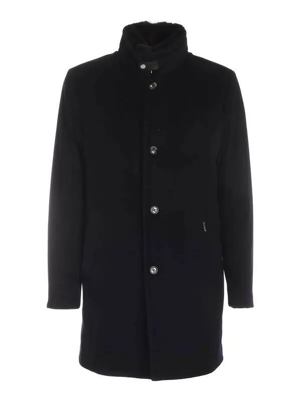 MOORER Bond-fur-le Single-breasted Padded Coat