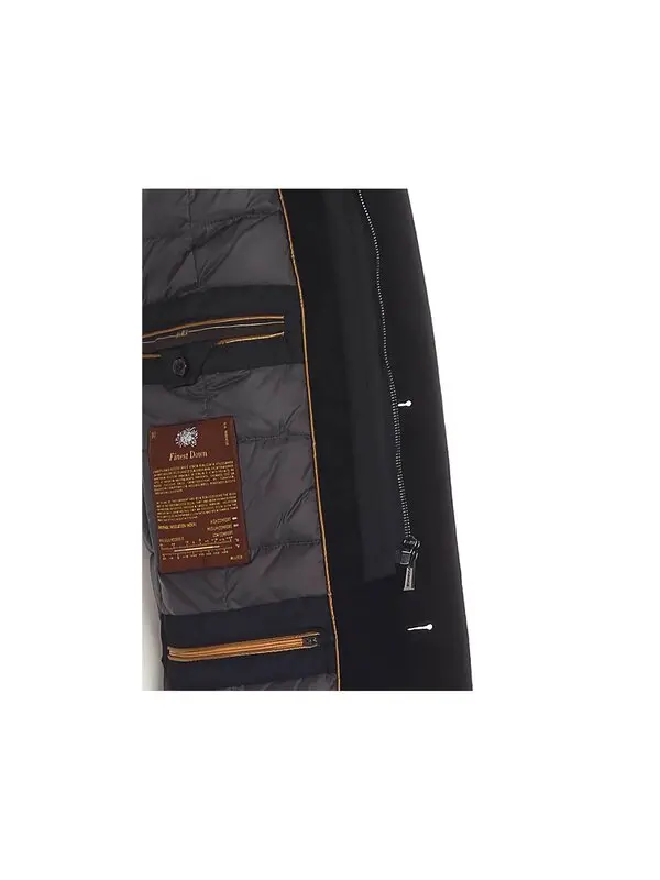 MOORER Bond-fur-le Single-breasted Padded Coat