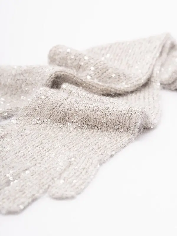 Brunello Cucinelli Sequin-embellished Gloves