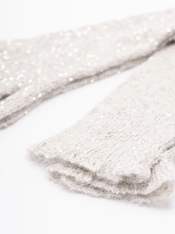 Brunello Cucinelli Sequin-embellished Gloves